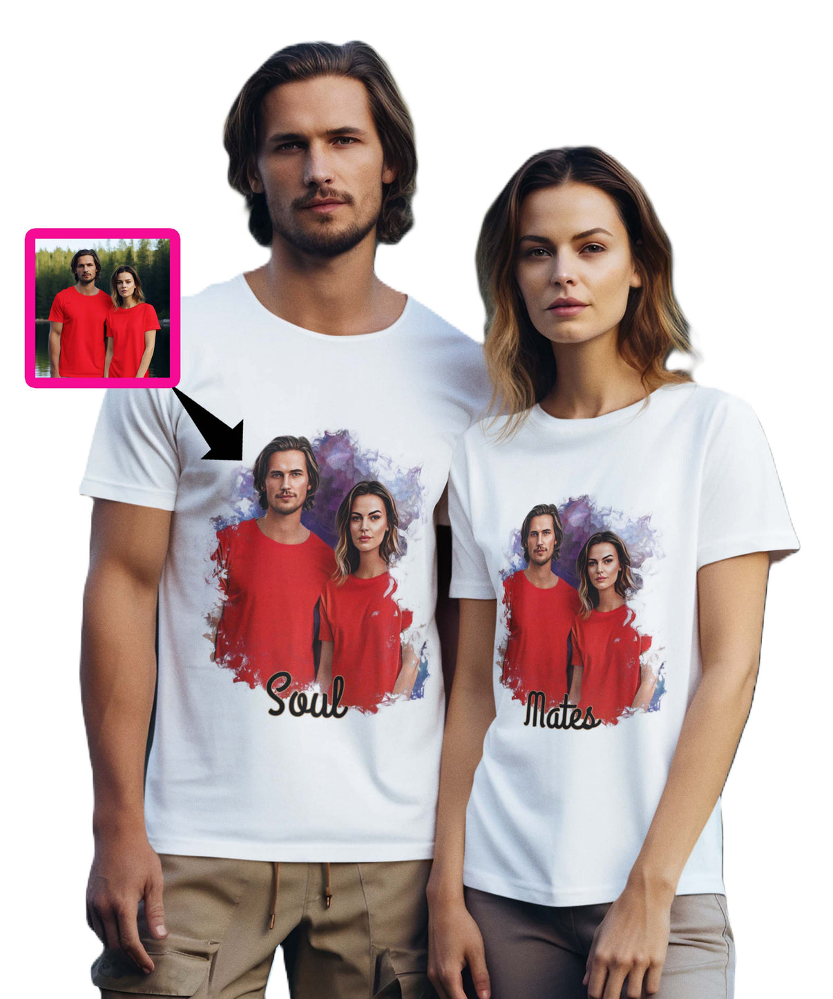 Customized Couple Tees (Pack of 2) – Letshandcraft